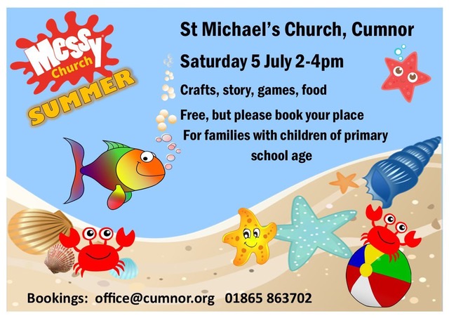 5/7/25 2:00pm-4:00pm Summer messy church - Parish of Cumnor